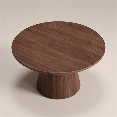 Finnley Round Wooden Coffee Table Walnut Cult Furniture Cult Furniture