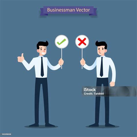 사업가 대답 접시를 들고입니다 예 또는 아니오의 솔루션입니다 사무실 서 사람과 투표에 대 한 대기입니다 개념에 대한 스톡 벡터 아트 및 기타 이미지 Istock