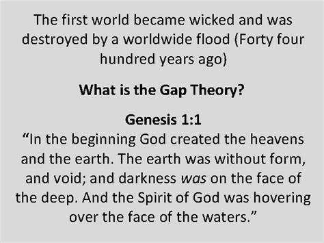 Session 2 The Gap Theory Also Known As