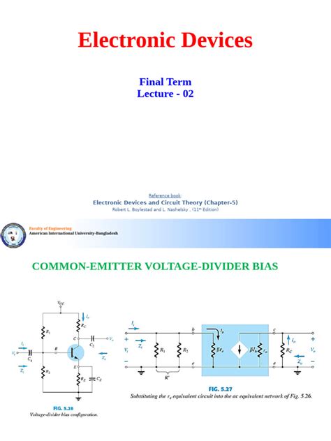 Edfinal Lecture 2 Pdf Analog Circuits Electromagnetism