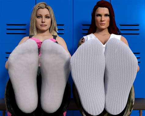 Trish Stratus And Lita Relax With Their Feet Up Sx By Solemann On