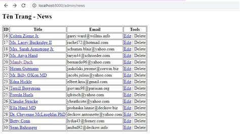 Update Database Laravel