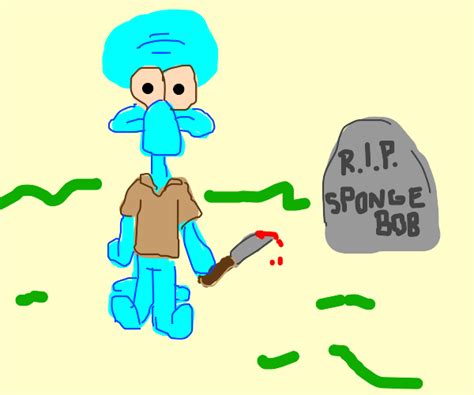 Squidward Kills Spongebob Drawception