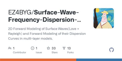 Github Ez4byg Surface Wave Frequency Dispersion Curves 2d Forward Modeling Of Surface Waves