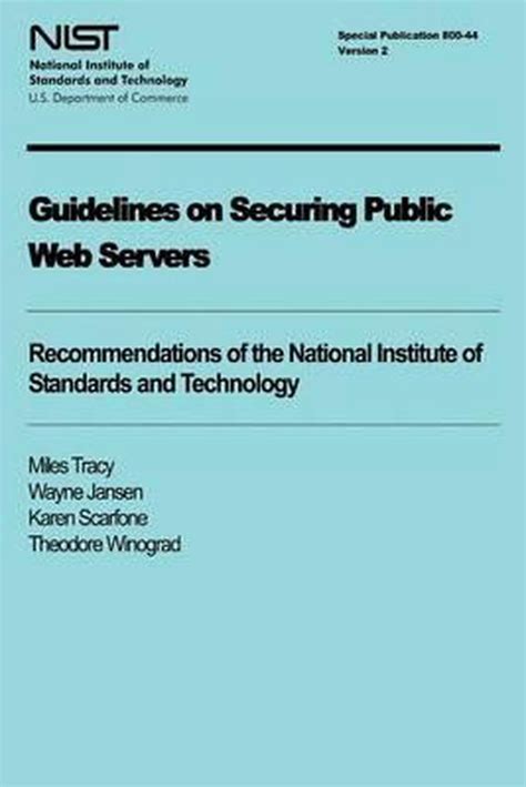 Guidelines On Securing Public Web Servers U S Department Of Commerce