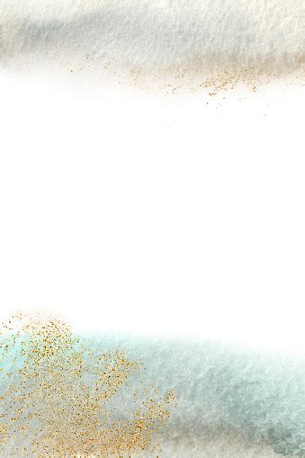 반짝임을 가진 갈색 청록색에 수채화 배경입니다 기초 엽서 배너 브러쉬 선 손10 파란색에 대한 스톡 벡터 아트 및 기타 이미지 파란색 금 금속 로즈골드 Istock