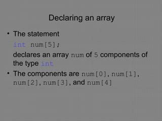 C Arrays PPT