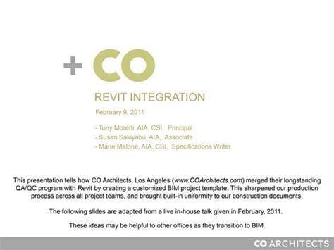 Houston Revit User Group Presentation Jan 2011 Ppt