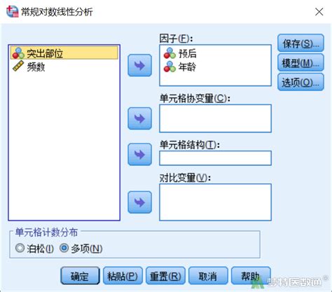 汇总数据的一般对数线性模型 general log linear model ——spss软件实现 梦特医数通