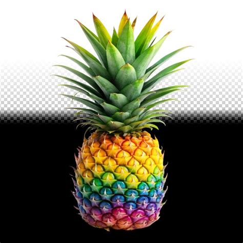 Colorful Pineapple Premium Ai Generated Psd