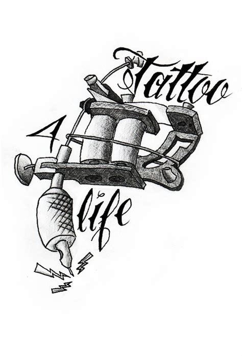 How To Draw A Tattoo Machine Tattoo Machine Drawing Easy Cool Tattoo