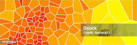 스테인드 글라스 다채로운 노이 다각형 알고리즘 배경 벡터 개요 불규칙 한 셀 패턴입니다 2d 도형 그리드 텍스처입니다 가로 세로 비율 31 벡터에 대한 스톡 벡터 아트 및