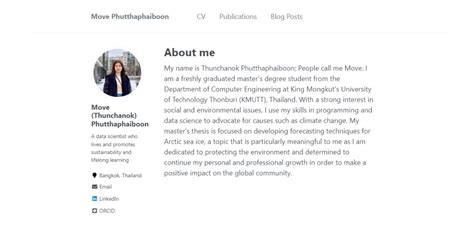 GitHub Movephutthaphaiboon Movephutthaphaiboon Github Io Github Pages Template For Academic