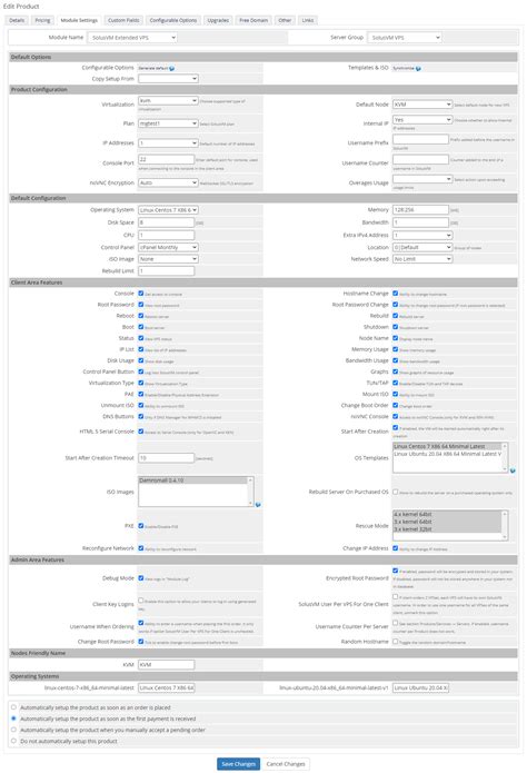 SolusVM Extended VPS For WHMCS ModulesGarden