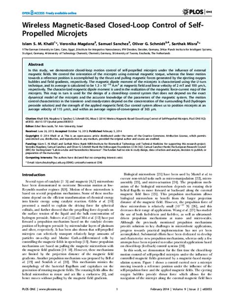 Pdf Three Dimensional Closed Loop Control Of Self Propelled Microjets