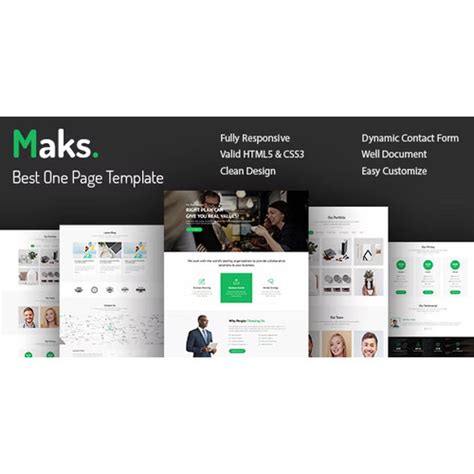 Jual Maks Bootstrap Multipurpose One Page Landing Page Html Web Template Dvd Kab Gresik