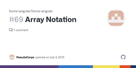 array notation · issue 69 · forms angular forms angular · github