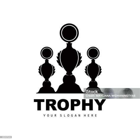 챔피언십 트로피 로고 챔피언 상 수상자 트로피 디자인 벡터 아이콘 템플릿 1위에 대한 스톡 벡터 아트 및 기타 이미지 1위