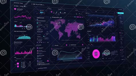 Complex Data Analytics Dashboard Showcasing Financial Insights And