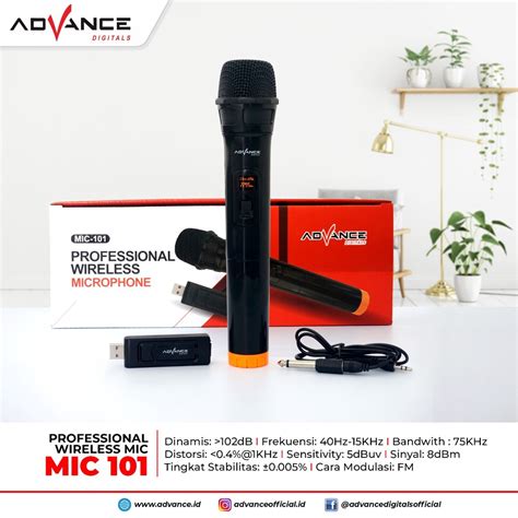Jual Mic Wireless Karaoke Advance Microphone Pengeras Suara Shopee Indonesia