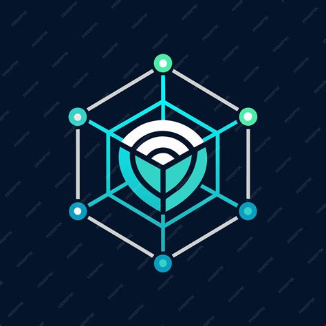 Premium Vector A Minimalistic Abstract Illustration Of Digital Connectivity Represented By A