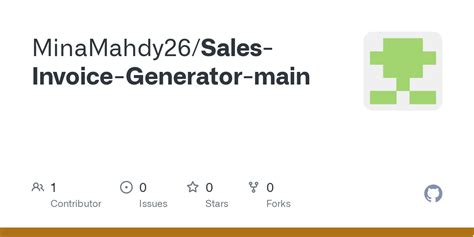 Github Minamahdy Sales Invoice Generator Main