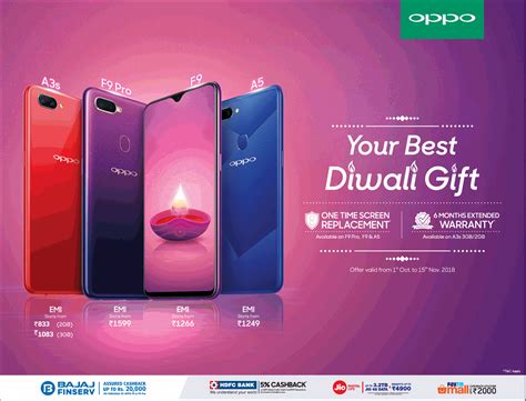 Oppo Your Best Diwali T A3s F9 Pro F9 A5 Ad Advert Gallery