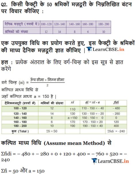 Ncert Solutions For Class 10 Maths Chapter 14 Statistics Ex 14 1