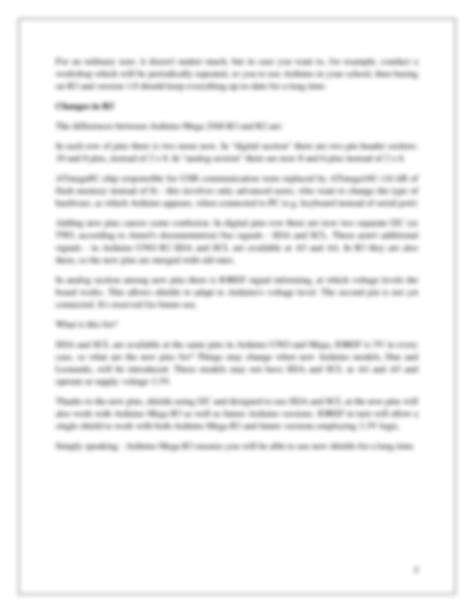 SOLUTION Arduino Mega R And It S Specifications Studypool