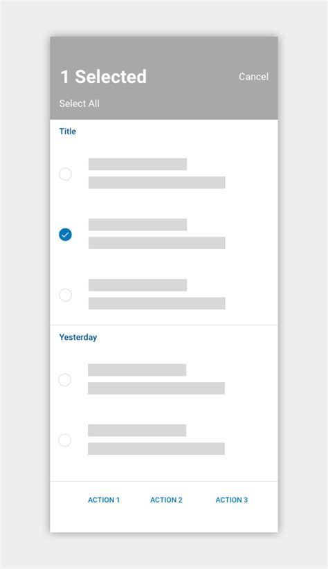 What Is The Best Way To Provide Many Multi Select Actions On Mobile User Experience Stack
