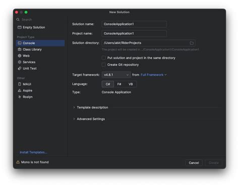 Mono Is Not Found Rider Support Jetbrains