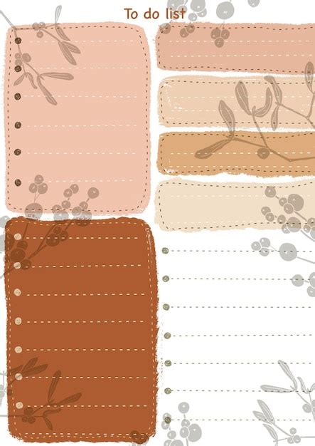 Premium Vector Template Illustration Planning Planner Notebook Note