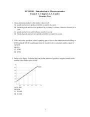 Econ Practice Text Exam Pdf ECON Introduction To Macroeconomics Exam