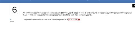 Cash Flow Diagram Gradient Equation Solved An Arithmetic Cas