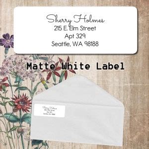 Return Address Labels Personalized White Or Transparent Custom Stickers Top Seller Etsy