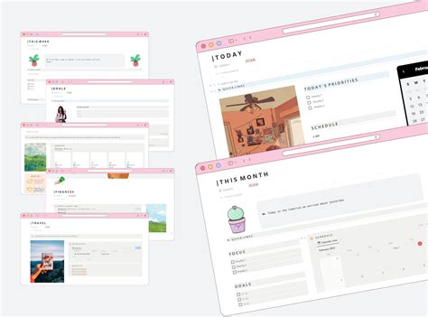 All In One Notion Template Editable Notion Template Notion Babe Templates Notion Aesthetic