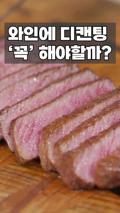 99 와인은 디캔팅이 필요없다 Ft 와인킹 Youtube