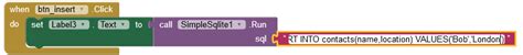 Changing Fixed Value On A Sqlite Query MIT App Inventor Help MIT