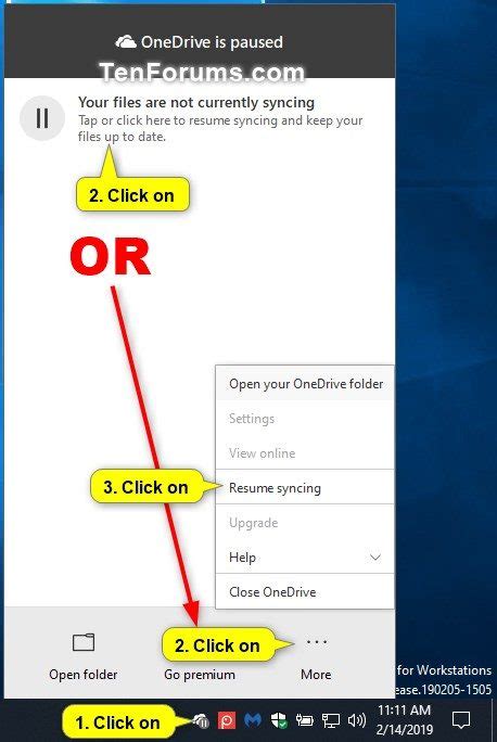 How To Pause And Resume Sync In Onedrive In Windows 10 Tutorials