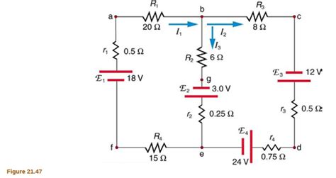 apply the junction rule to junction b in figure 21 47 is any new
