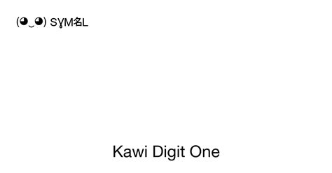 Kawi Digit One Symbol Meaning Copy And Paste Unicode Character ‿ Symbl