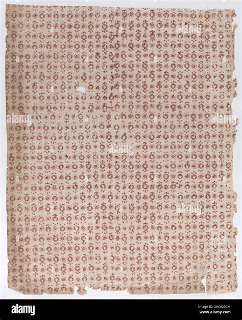 Sheet With Overall Pattern Of Various Kinds Of Dots 19th Century