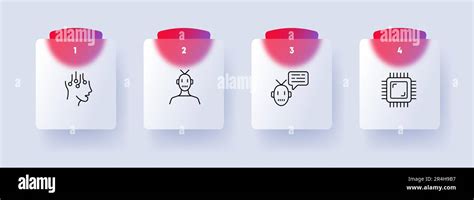 Artificial Intelligence Icon Set Intelligent Machines Cognitive Computing Data Analysis