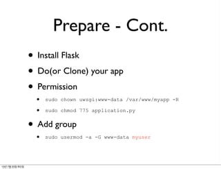 Deploying Flask With Nginx UWSGI PPT