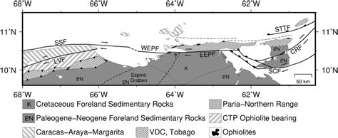 Bedrock Geological Map Showing Principal Tectonostratigraphic Units In