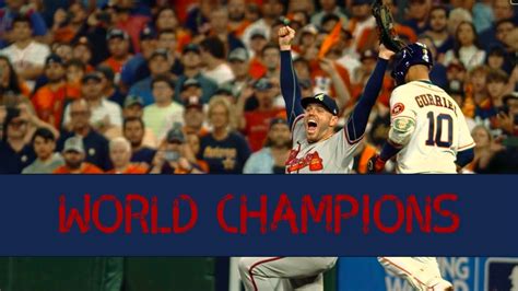 The Atlanta Braves Win The 2021 World Series Youtube
