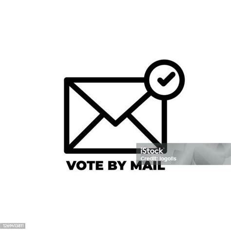 우편으로 투표하십시오 안전한 개념을 유지합니다 2020 년 미국 대통령 선거 배경 배너 카드 텍스트 비문이있는 포스터에 대한 템플릿 벡터 Eps10 일러스트레이션 우편