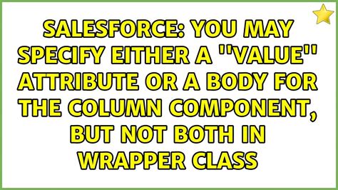 You May Specify Either A Value Attribute Youtube