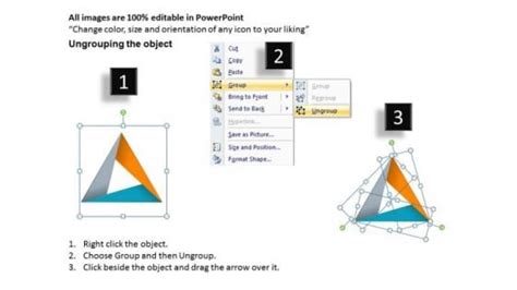 Editable Triangle Diagram Powerpoint Presentation Template
