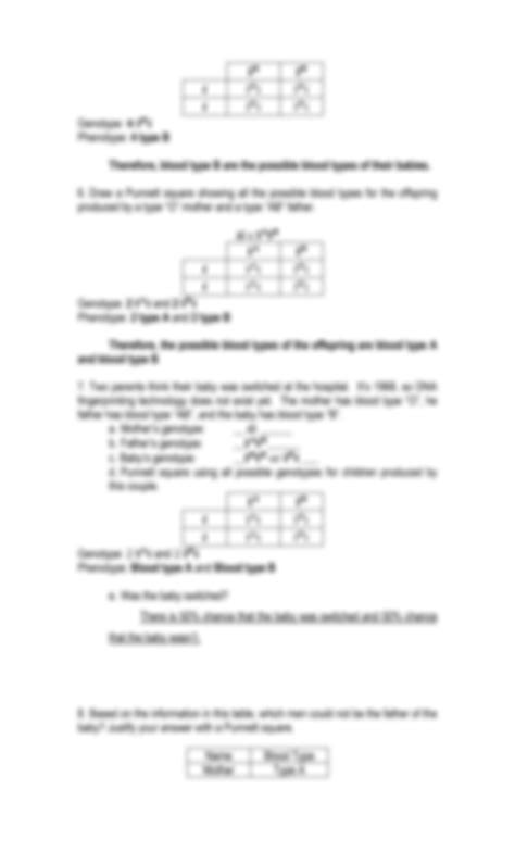 SOLUTION Non Mendelian Inheritance Worksheet Studypool